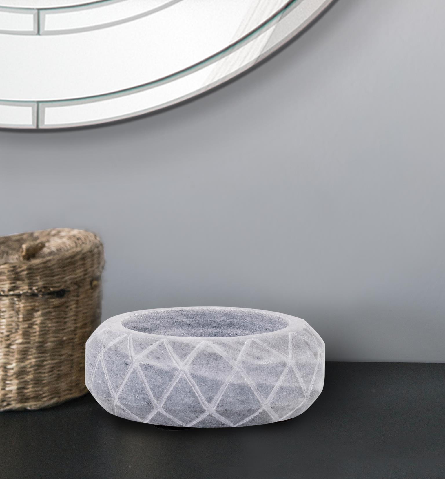 Type II | Accessories | Regatta Gray Marble Bowl | MHE130043 - MDC ...