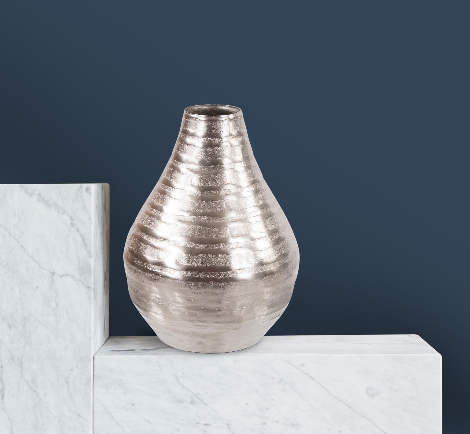 Type II | Accessories | Chiseled Silver Bell Vase, Large | MHE35210 ...