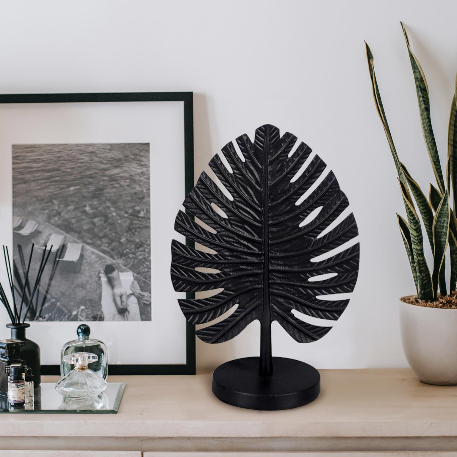 Type II | Accessories | Small Palmetto Leaf Sculpture in Black ...